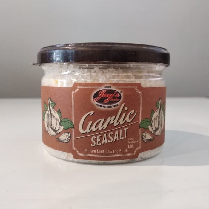Jual Jay's Garlic Seasalt 120 GR sea salt / Jays Garlic Seasalt ...