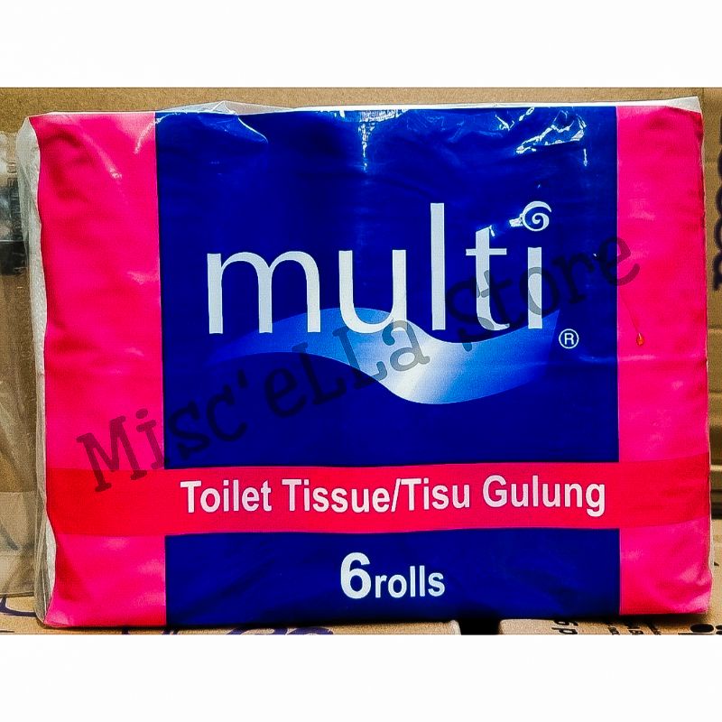 Jual MULTI Toilet Tissue Gulung 2 ply ( 6 Rolls x 250 Sheets ) | Shopee ...