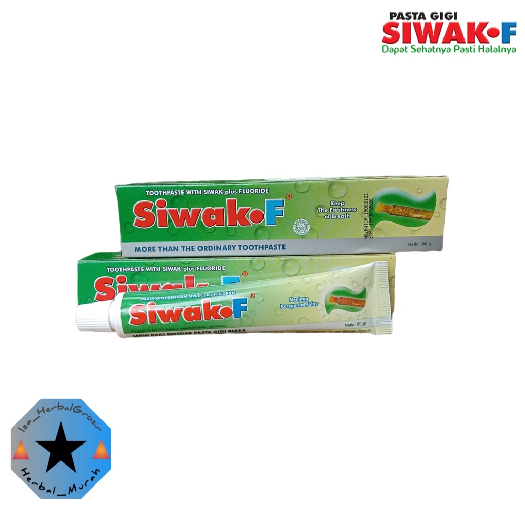 Jual Pasta Gigi Siwak F Pasta Gigi dengan Siwak dan Fluoride 80 Gram ...
