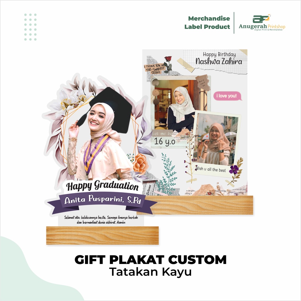 Jual Plakat Akrilik Custom - Kado Wisuda - Plakat Wisuda - Graduation ...