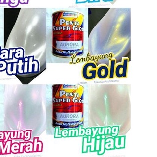 Jual Cat Lembayung Mutiara Penta Super Gloss Pearl Ungu Purple Violet, Biru Blue, Putih White ...