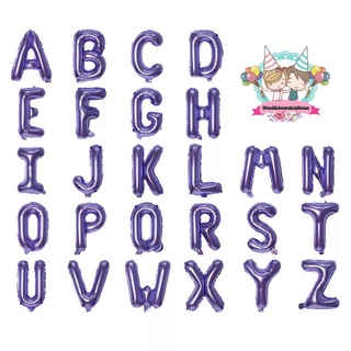 Jual WINDBLOWN BALON FOIL HURUF UNGU / PURPLE ALPHABET for DEKORASI ...