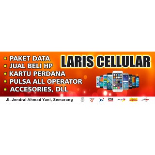 Jual Spanduk Counter HP Ukuran 3 m x 1 m (FREE DESAIN) | Shopee Indonesia