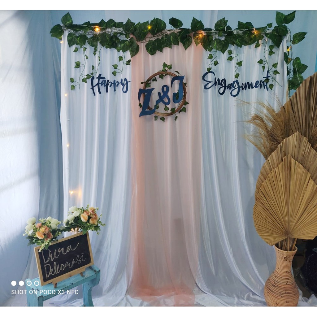 Jual Dekorasi Lamaran Backdrop Nikahan Photoboot Akad Nikah Wedding ...
