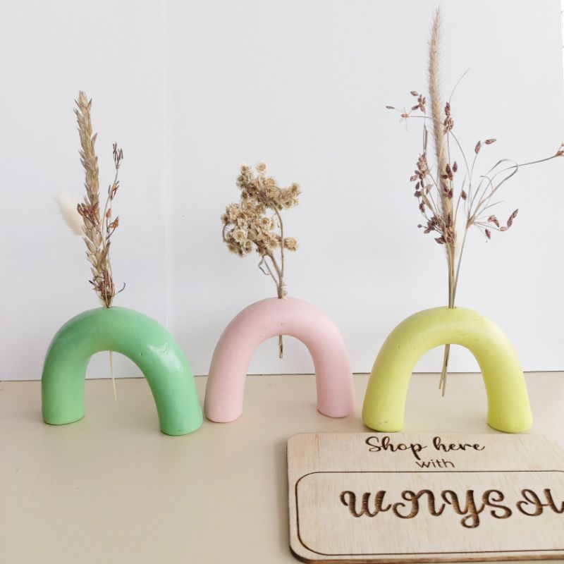 Jual Pastel mini clay vase,vas bunga nordic, vas rustic, vas keramik ...
