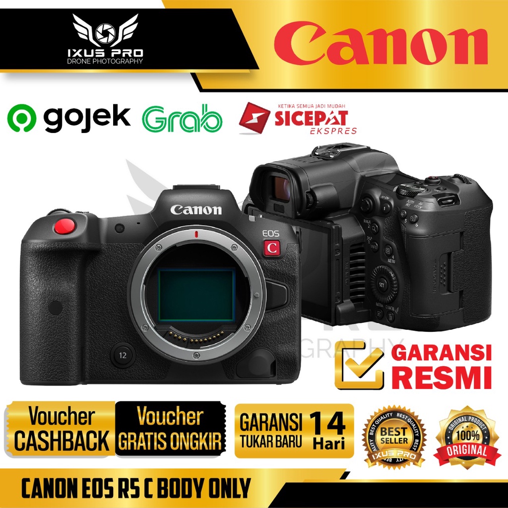 Jual Canon EOS R5 C / R5C Body Only Mirrorless Cinema Camera | Shopee Indonesia