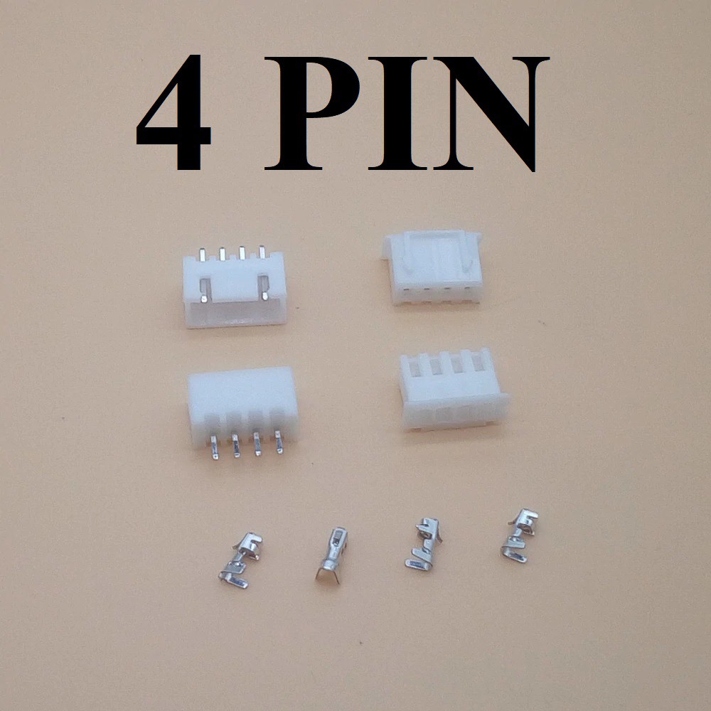 Jual Konektor JST-XH 4 Pin 2.54 Konektor JST XH 2.54mm Baterai Lipo 4Pin Dengan Terminal ...