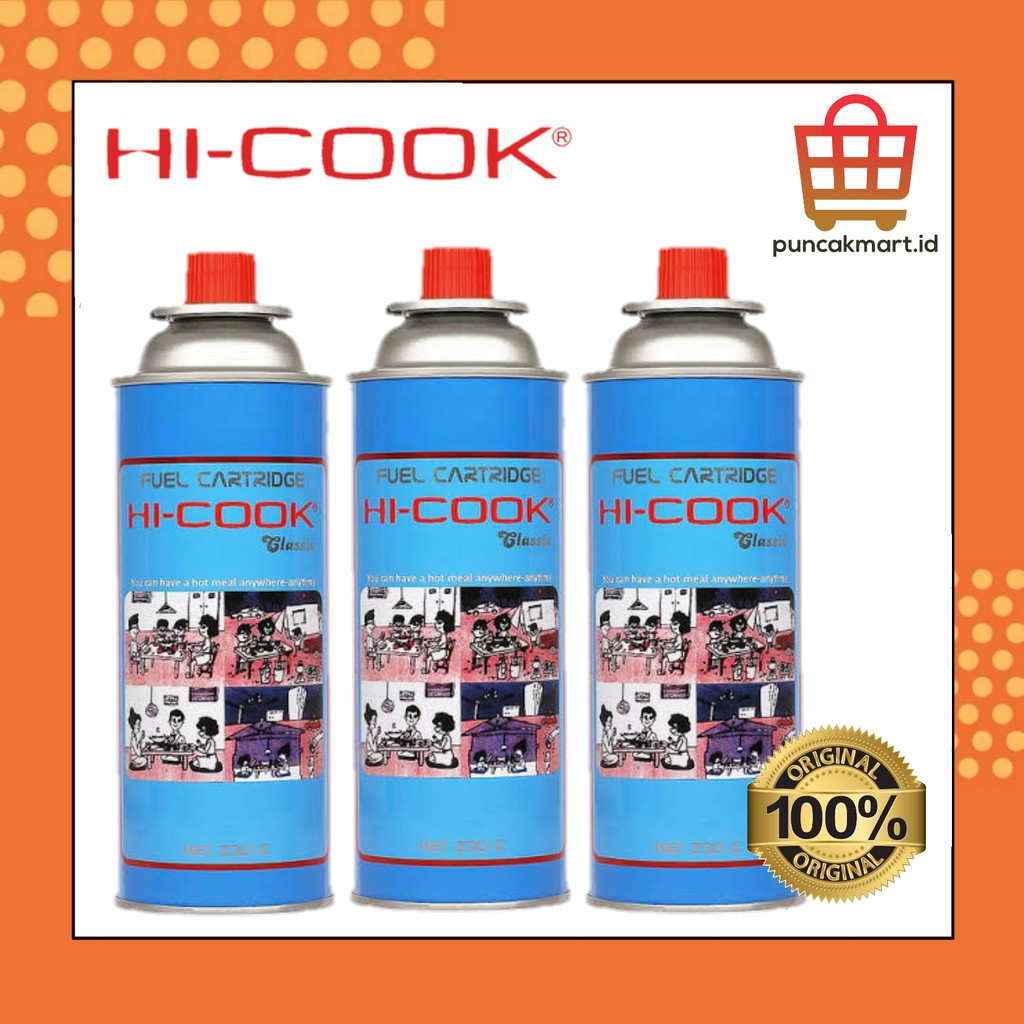 Jual Gas Portable Hi Cook 230 gr Asli | Shopee Indonesia