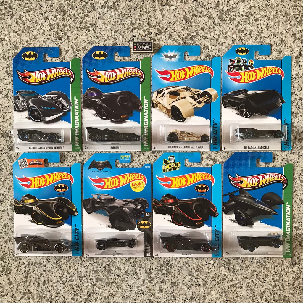 Jual Paket Hot Wheels Batman Batmobile Arkham Tumbler Movie Series DCU ...