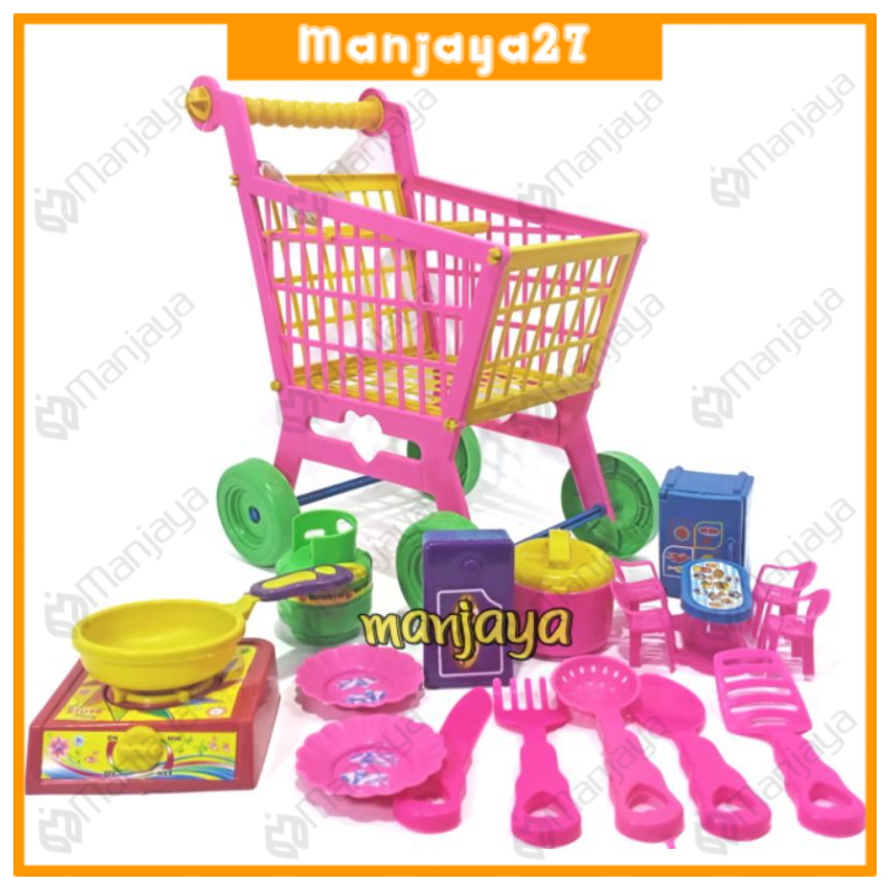 Jual Mainan Troli Masak Kereta Dorong Belanja WJS002 - Mainan Anak ...