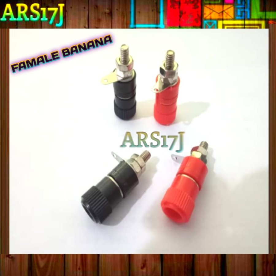 Jual Terminal banana plug 1set Merah dan Hitam | Shopee Indonesia