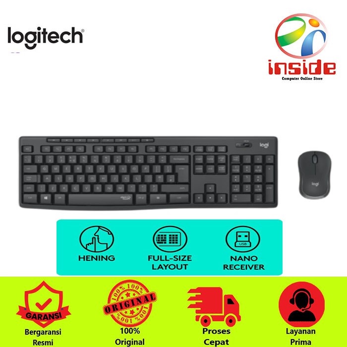 Jual KEYBOARD WIRELESS LOGITECH MK295 SILENT | Shopee Indonesia