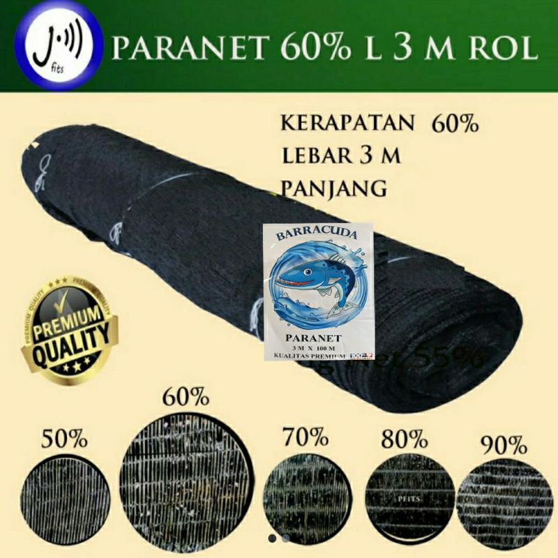Jual Paranet 60% Rol Lebar 3 m x Panjang 50 m | Shopee Indonesia