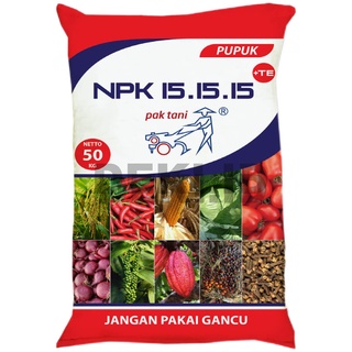 Jual Pupuk NPK 15 15 15 Plus TE Pak Tani Kemasan Repack 500 Gram ...