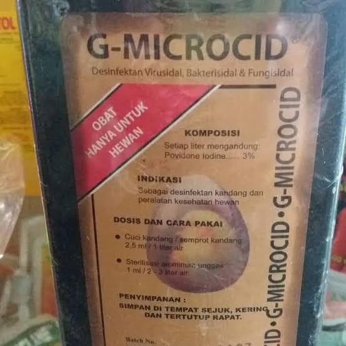 Jual G-MICROCID/ Microcid POVIDONE IODINE (DESINFEKTAN BAKTERI, VIRUS ...