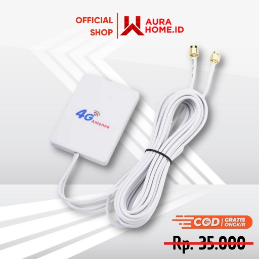 Jual Antena Eksternal 3G 4G LTE 28dBi SMA Connector 3 Meter Cable ...