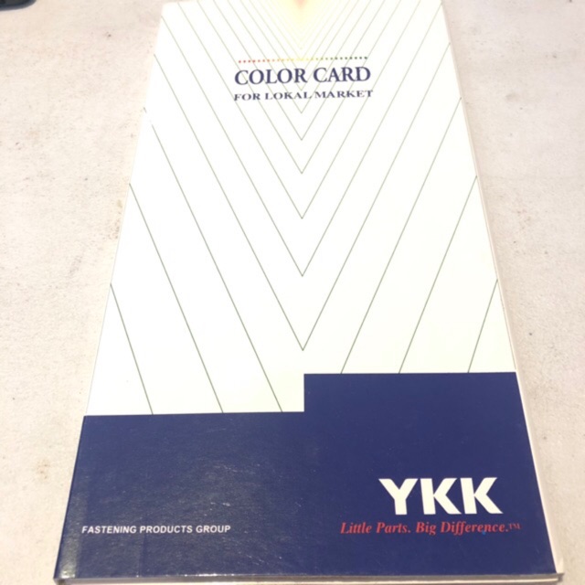 Jual Katalog Warna Resleting YKK (Color Card Book) Indonesia|Shopee ...