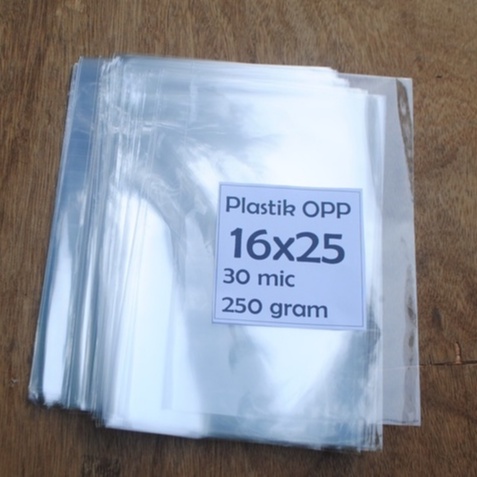 Jual Plastik OPP 16x25 cm 30 mic 250 gram tanpa lem | Shopee Indonesia