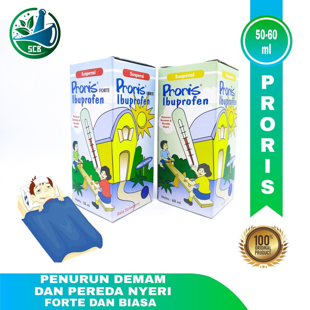 Jual Proris Ibuprofen syrup / forte - Obat Penurun Demam | Shopee Indonesia