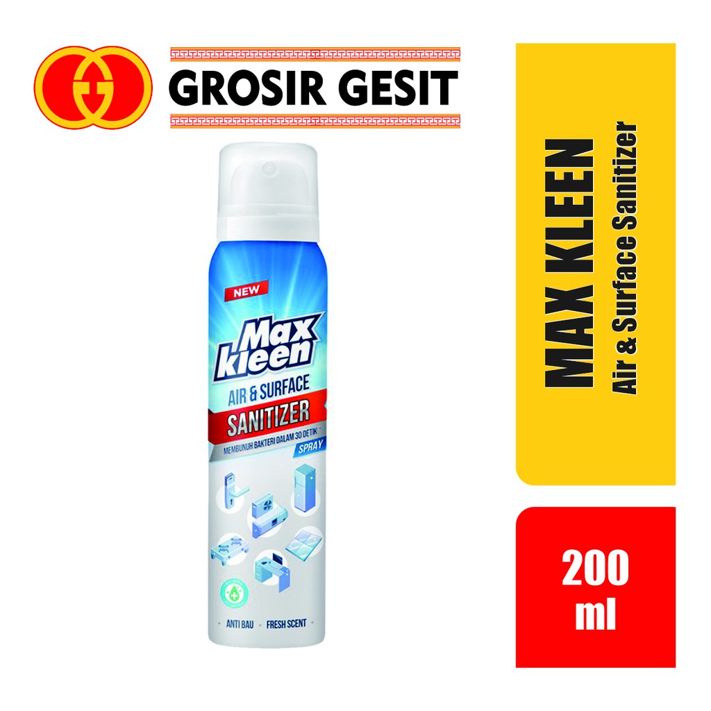 Jual Max Kleen Disinfectant Air and Surface Sanitizer Spray 200ml ...