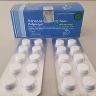 Jual STROCAIN P 1 STRIP ISI 10 TABLET - MENGOBATI MUAL DAN NYERI KARENA ...