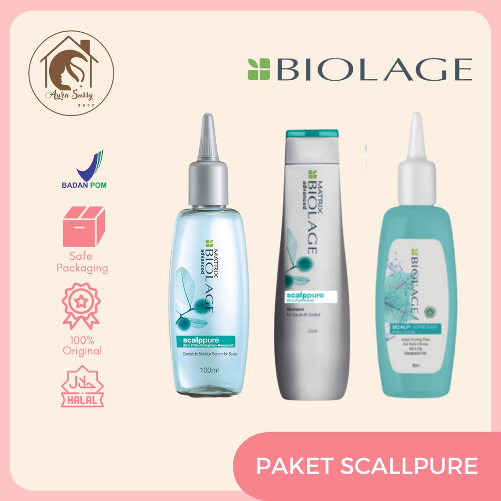 Jual Matrix BIOLAGE Scalppure Anti dandruff Tonic Gel100ml , Shampoo ...