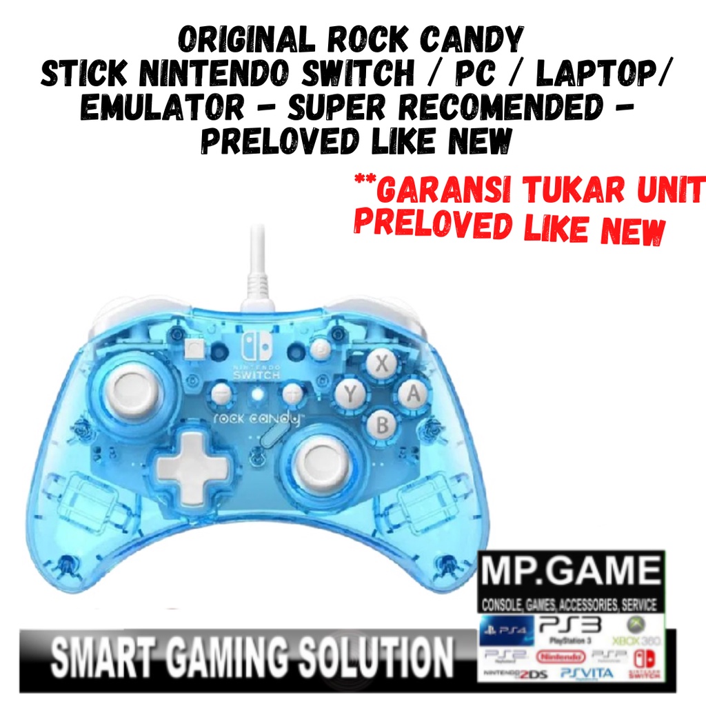 Jual Rock Candy Original Stik Switch Laptop PC Wired Joystick Gamepad ...