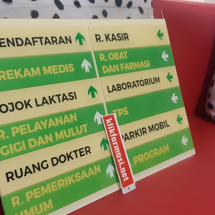 Akrilik Penunjuk Arah Ruang, Kemudahan Akses Arah Ruang, Papan Akrilik ...