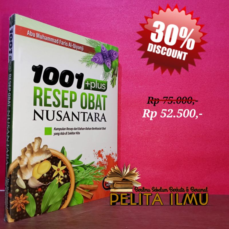 Jual Buku 1001 Plus Resep Obat Nusantara - Kumpulan Resep Dari Bahan ...