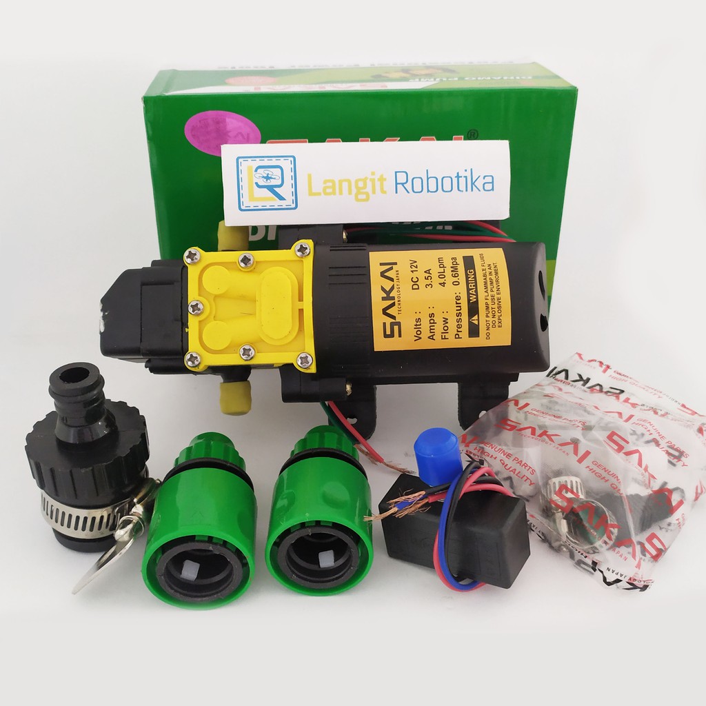 Pompa AIr DC Sprayer Water Pump Elektrik DC 12v AKI 90 PSI SAKAI ...