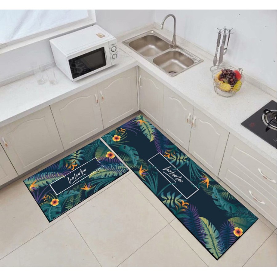 KESET DAPUR 2pcs (1 SET) Kitchen Floor Mat / Keset Alas Lantai Kamar ...