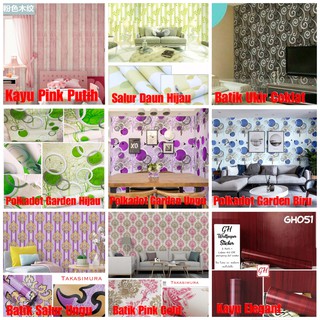 Jual Wallpaper Dinding Ukuran 45 CM x 10 M Motif TERMURAH 1 KG MUAT 2 roll pcs TERBAIK Indonesia ...