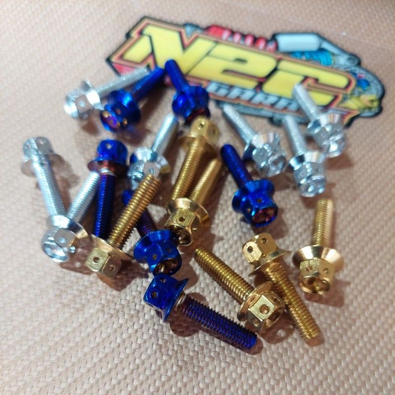 Jual baut probolt flowers m5x20mm atau drat 8 panjang 20mm atau panjang ...