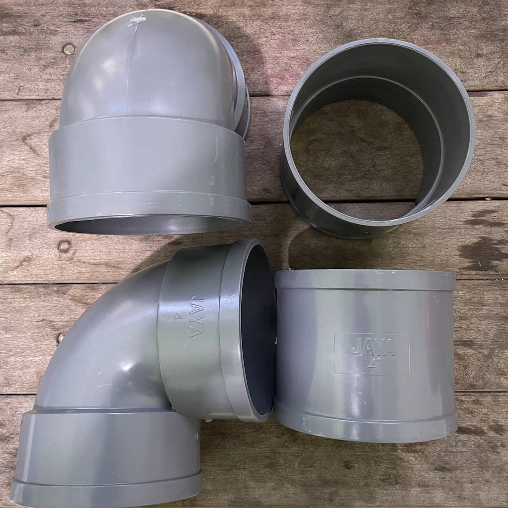 Jual Knee Sock Tee Pipa PVC 4" 4 Inch D L Elbow Keni Sock Sok Sambungan | Shopee Indonesia