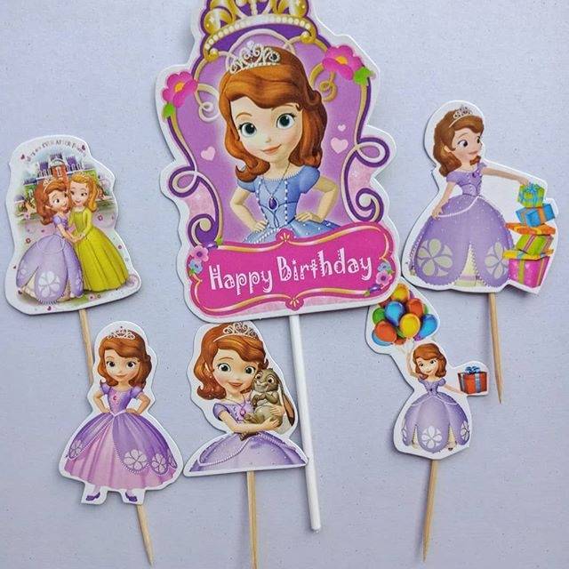 Jual Topper Sofia Hiasan Kue Kertas Sofia Indonesia|Shopee Indonesia