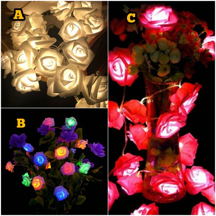 Jual lampu bunga mawar elektrik-Lampu Kembang Led-Lampu Hiasan rumah ...