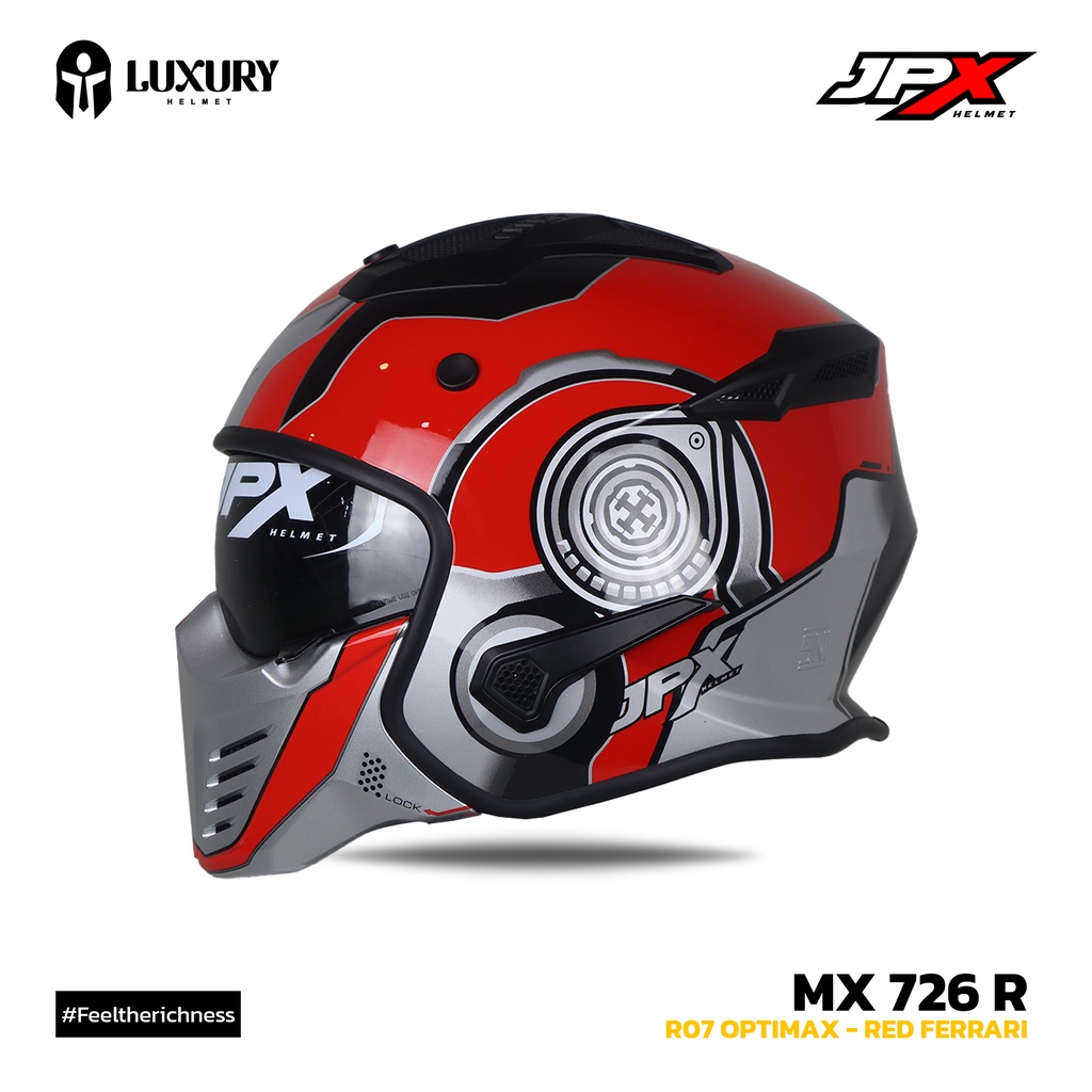 Jual Helm Sunmori - Helm JPX MX 726-R - MX07 - Optimax - Helm HalfFace - Helm FullFace - Modular ...