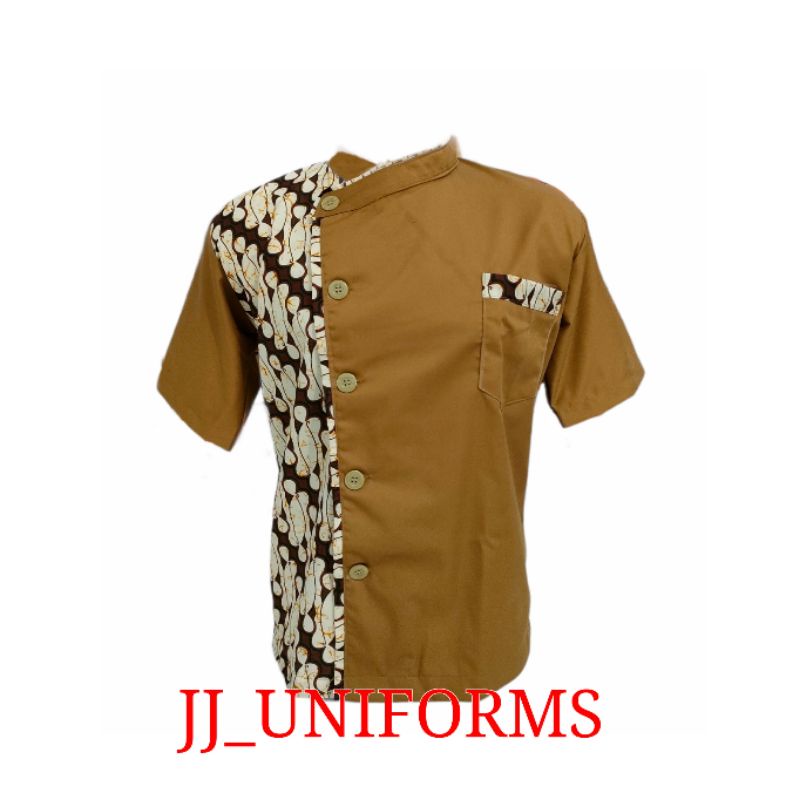 Jual baju chef coklat batik | Shopee Indonesia