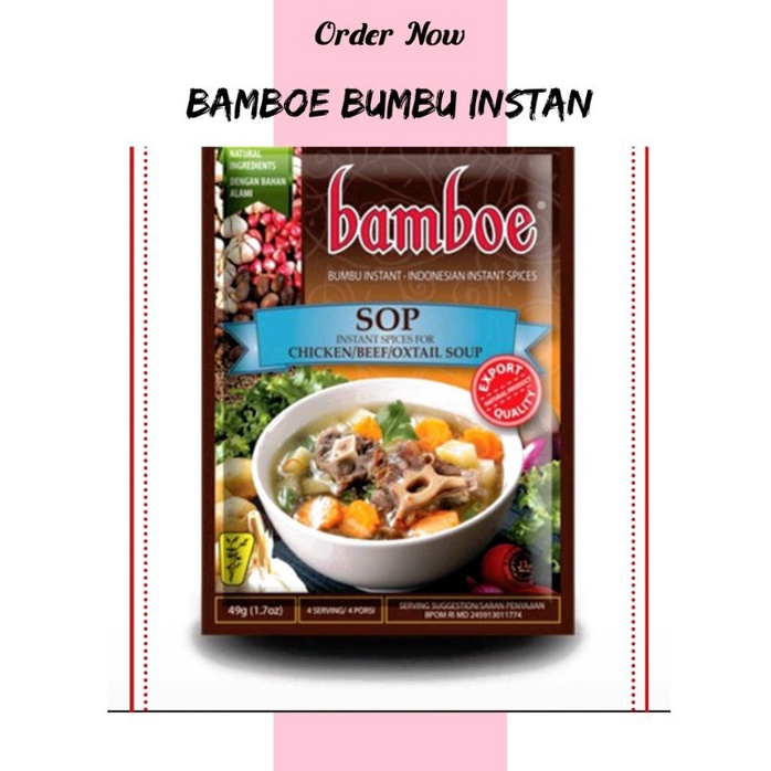 Jual Bamboe Bumbu Instan Sop Iga 42gr | Shopee Indonesia