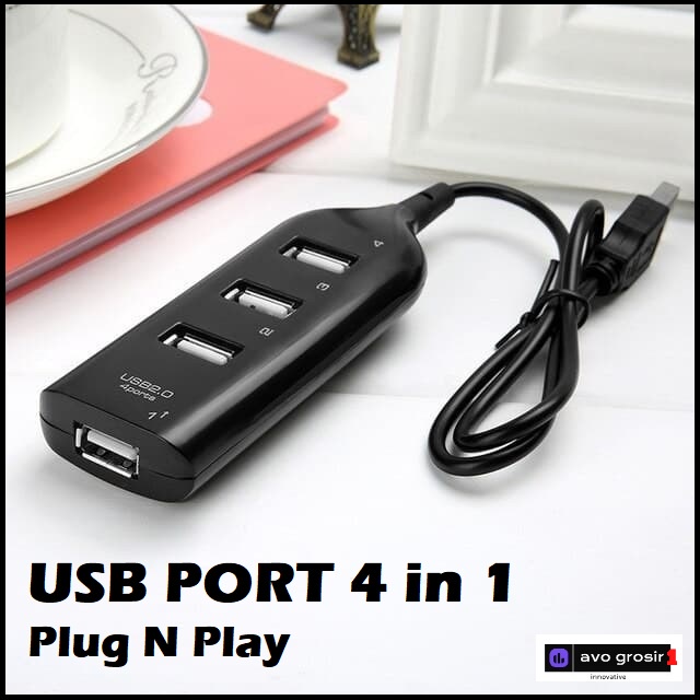 Jual USB Port 4 in 1 Hub Kabel Terminal colokan USB PC Laptop | Shopee ...