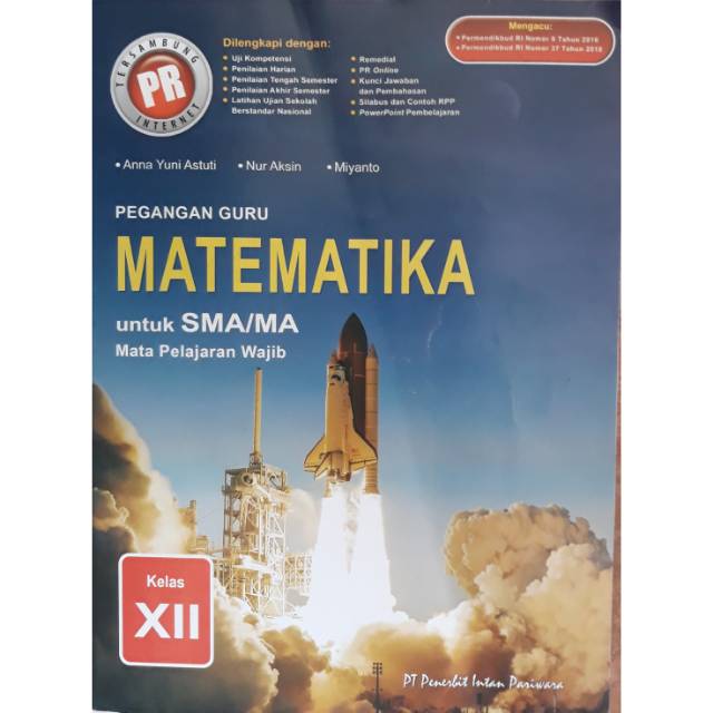 Jual Buku Pegangan Guru Matematika Wajib kelas XII, 12 (K13 revisi) | Shopee Indonesia