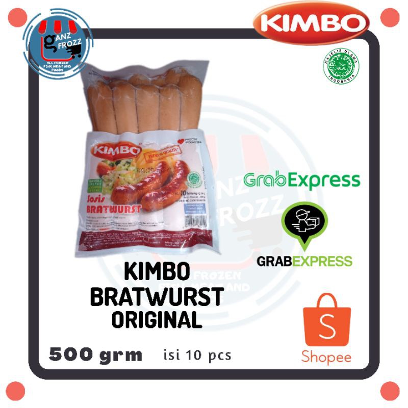 Jual KIMBO Sosis Sapi, Sosis Bakar, KIMBO Original 500gr isi 10 ...