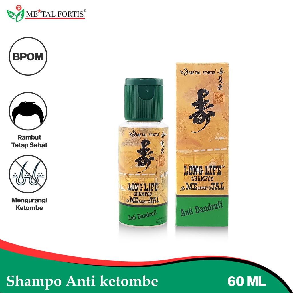 Jual METAL FORTIS Shampo Metal 60 ML Anti Dandruff Long Life Shampoo ...