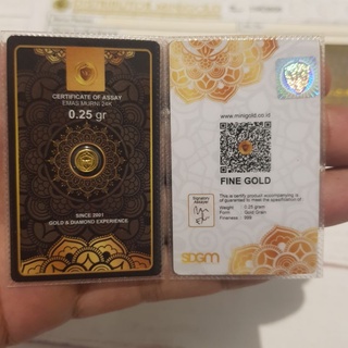 Jual Emas Mini Gold MiniGold Black Series 0,25 gram / 0.25 gram 24 ...