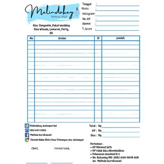 Jual JASA EDIT NOTA + CETAK NOTA RIAS PENGANTIN Indonesia|Shopee Indonesia