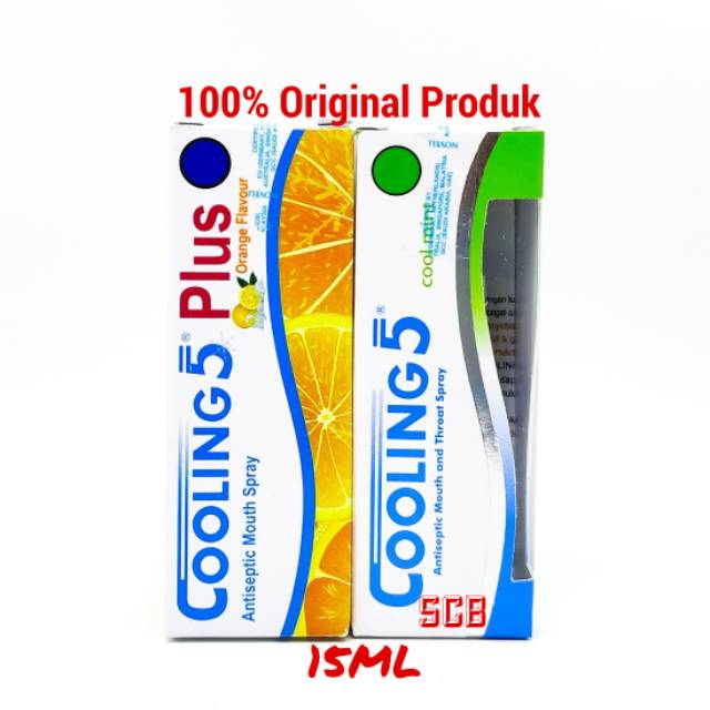 Jual Cooling 5 Antiseptic Mouth Spray / Cool Mint / Orange Flavour ...