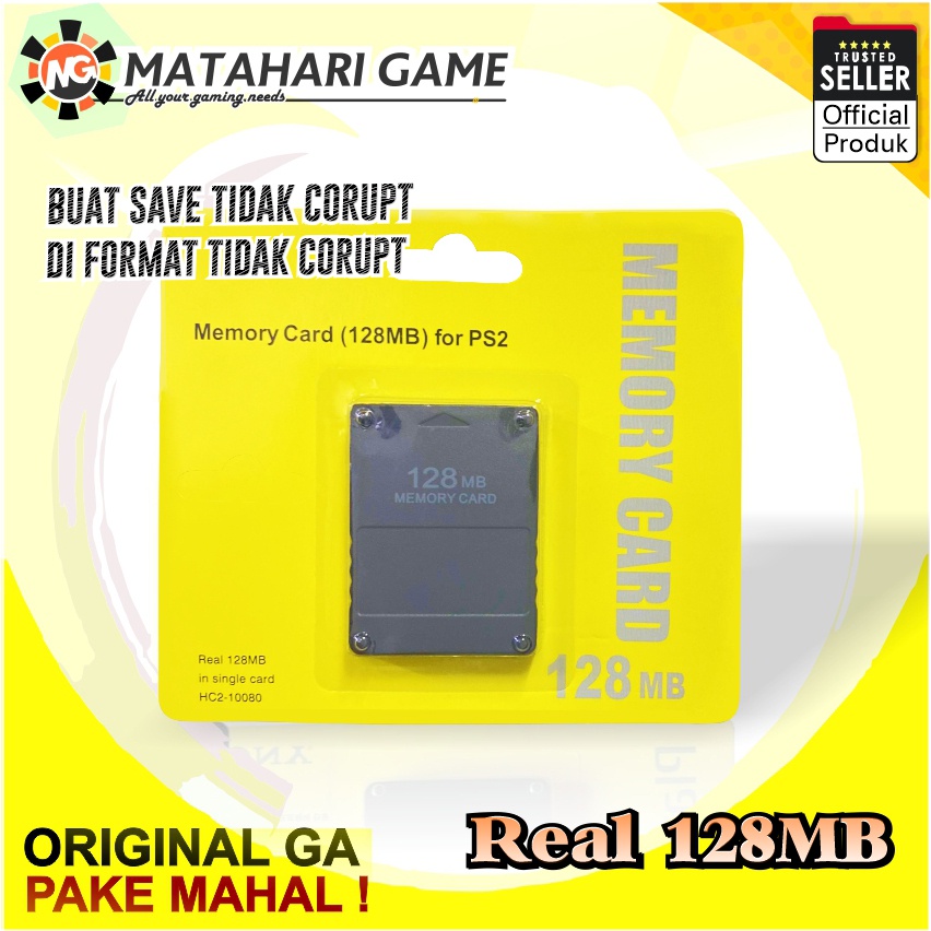 Jual Memory Card PS2 | 128MB Real | MC PS2 | For Playstation 2 | Shopee Indonesia