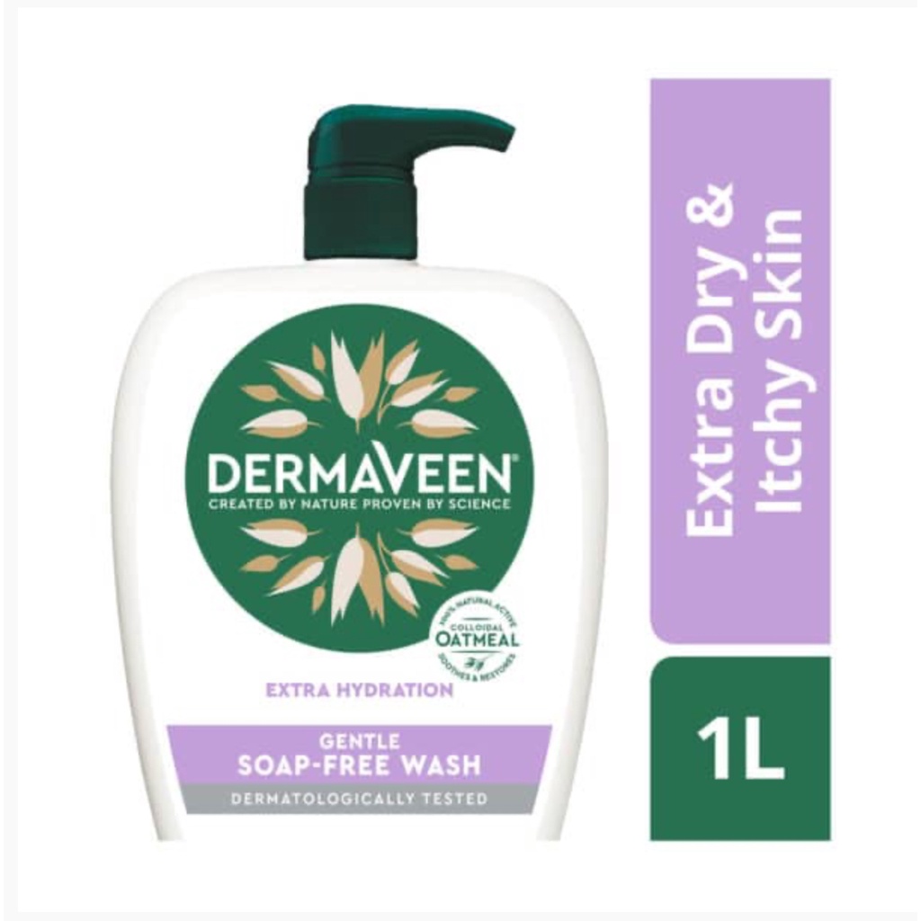 Jual Dermaveen Extra hydration gentle Soap Free wash 1 liter | Shopee ...