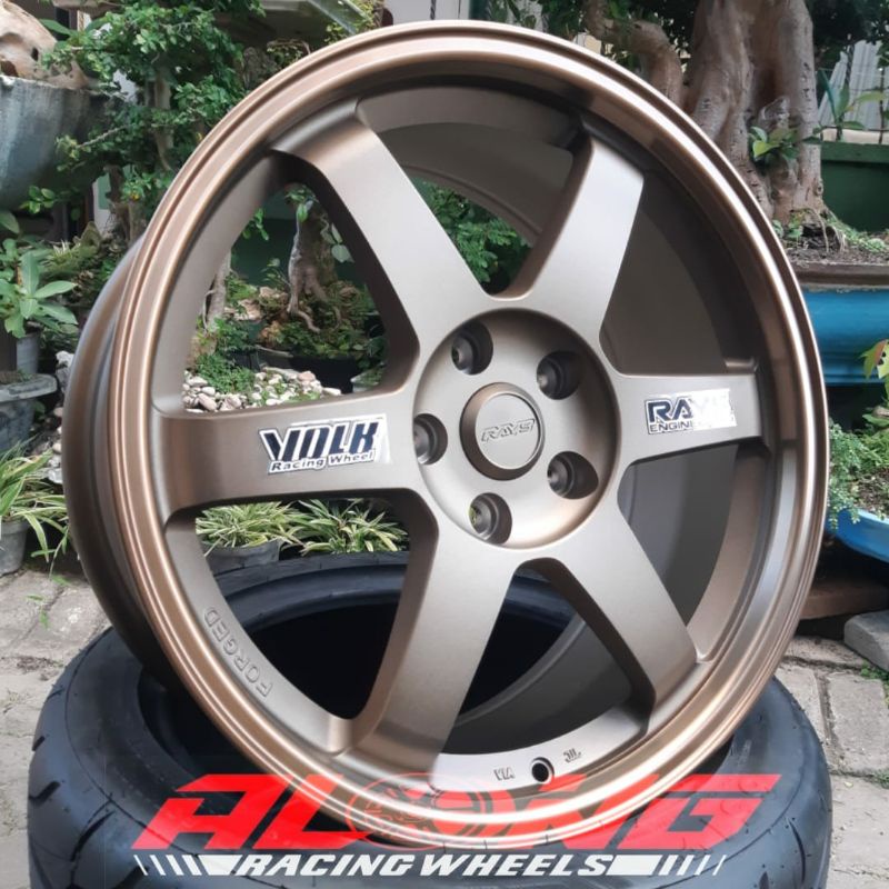 Jual VELG REP. RAYS TE37 - OG R18 MATTE BRONZE SUPER COPY - LIKE ORIGINAL | Shopee Indonesia