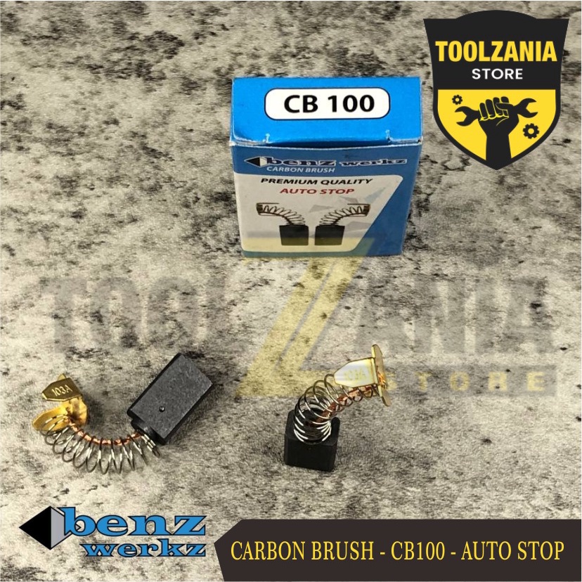 Jual Carbon brush double auto stop CB 100 spul arang mesin gerinda makita | Shopee Indonesia